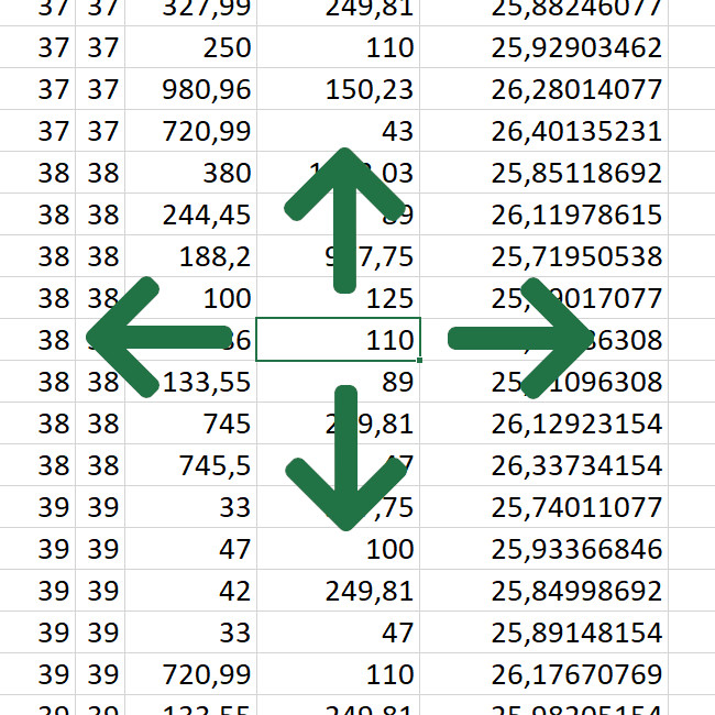 Excel-tip: Naar de eerste lege cel aan het einde van een rij of kolom