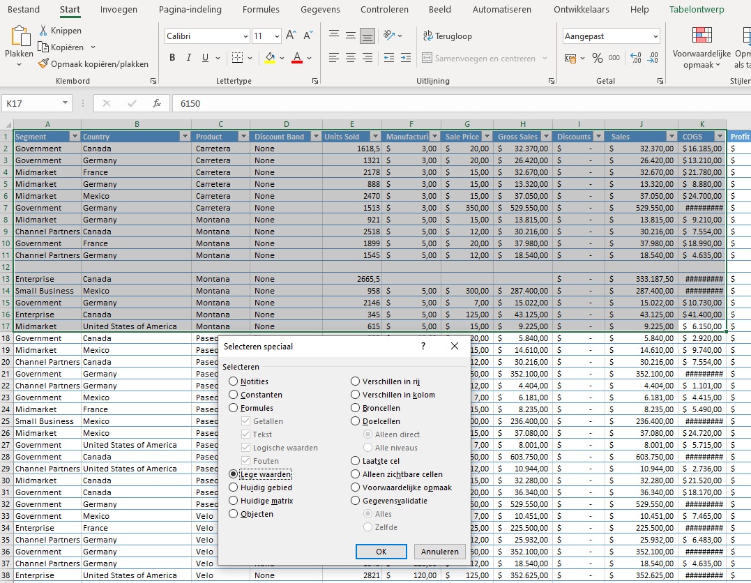 Excel-tutorial: Lege cellen verwijderen zonder fouten te maken