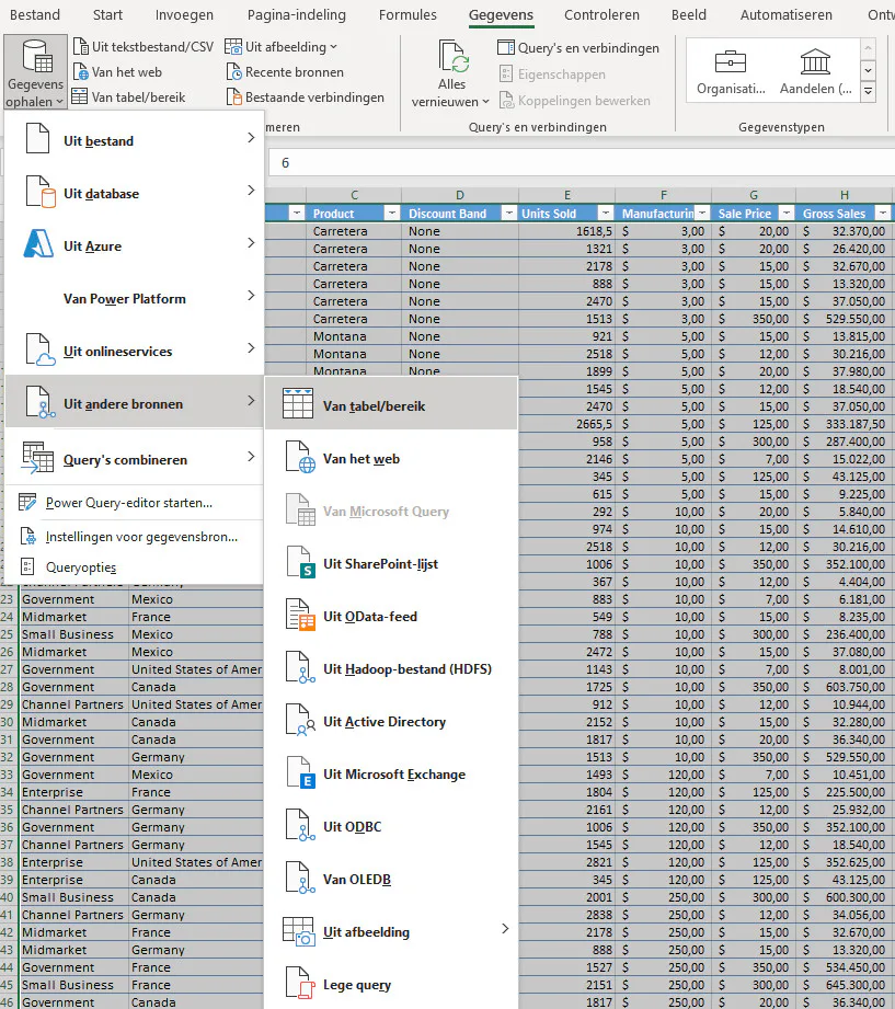 Excel Power Query voor beginners (3): importeren en de eerste zoekvraag