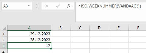 Excel-tutorial: weeknummer omzetten naar datum