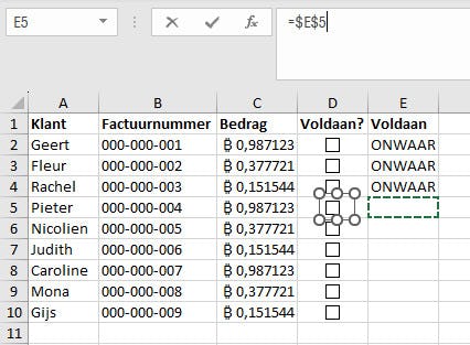 Excel-tutorial: zet vinkjes met een selectievakje (Check Box)